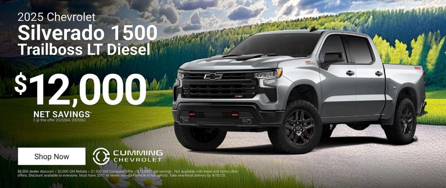 Monthly New Chevy Finance and Lease Specials | National City Dealership