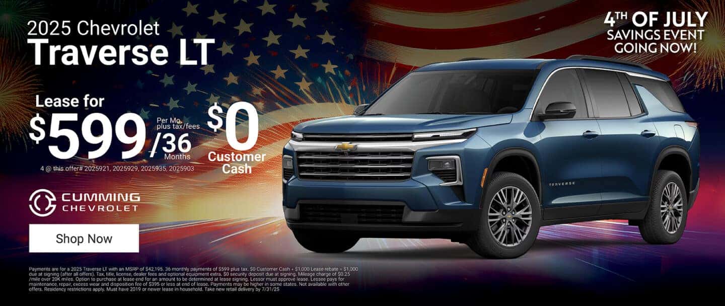 Monthly New Chevy Finance and Lease Specials | National City Dealership