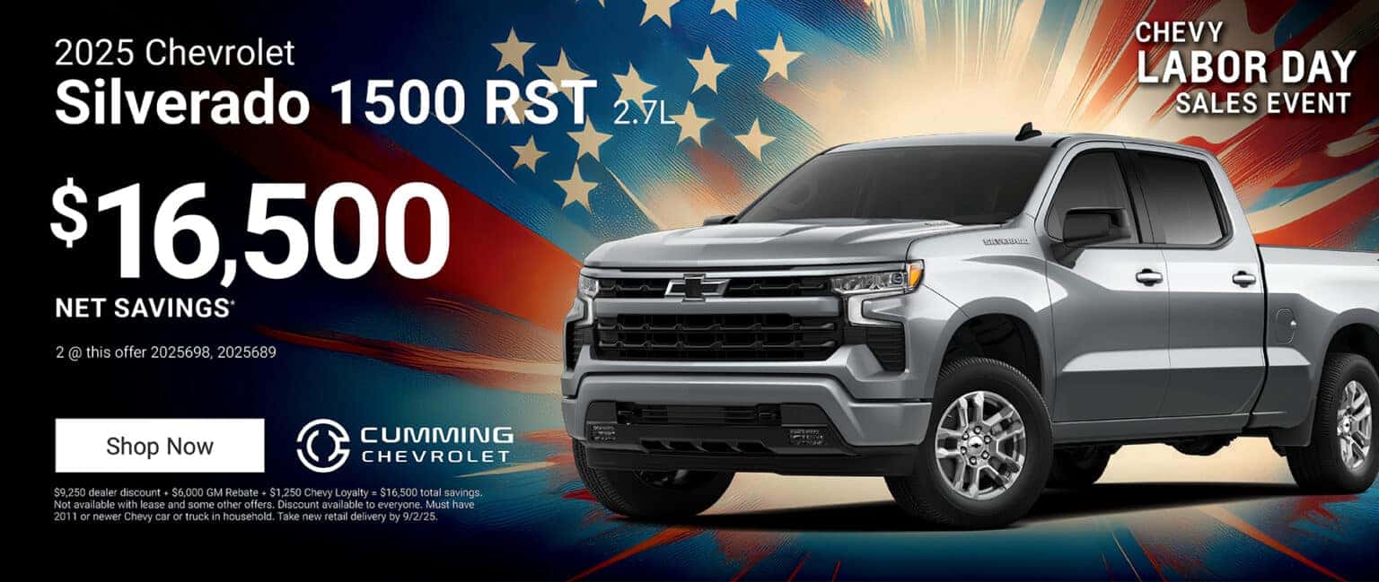 Monthly New Chevy Finance and Lease Specials | National City Dealership