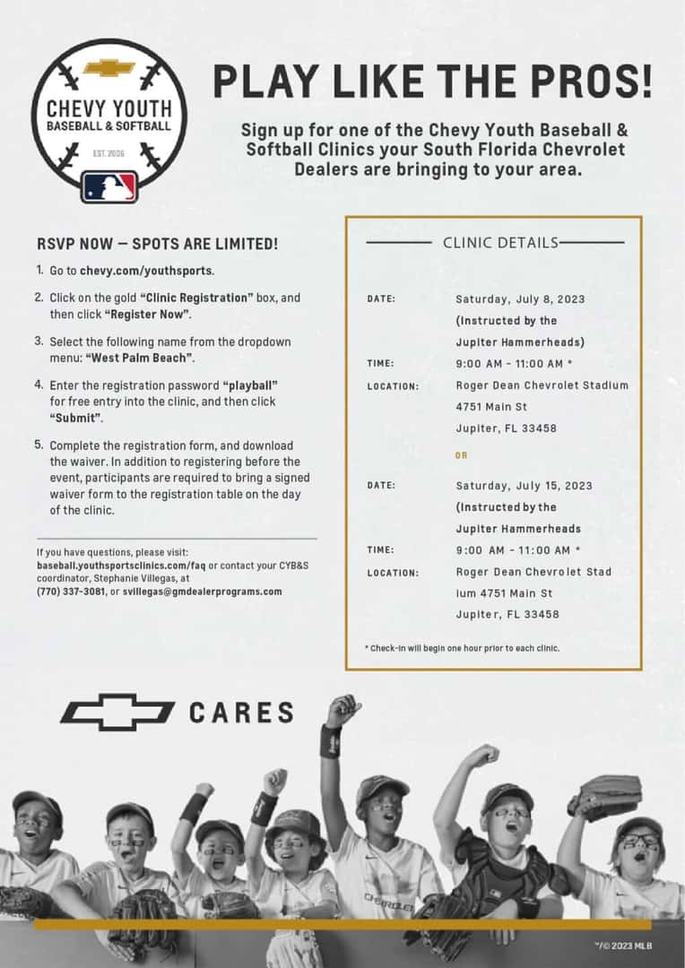 Youth Baseball & Softball | Grieco Chevrolet of Delray Beach