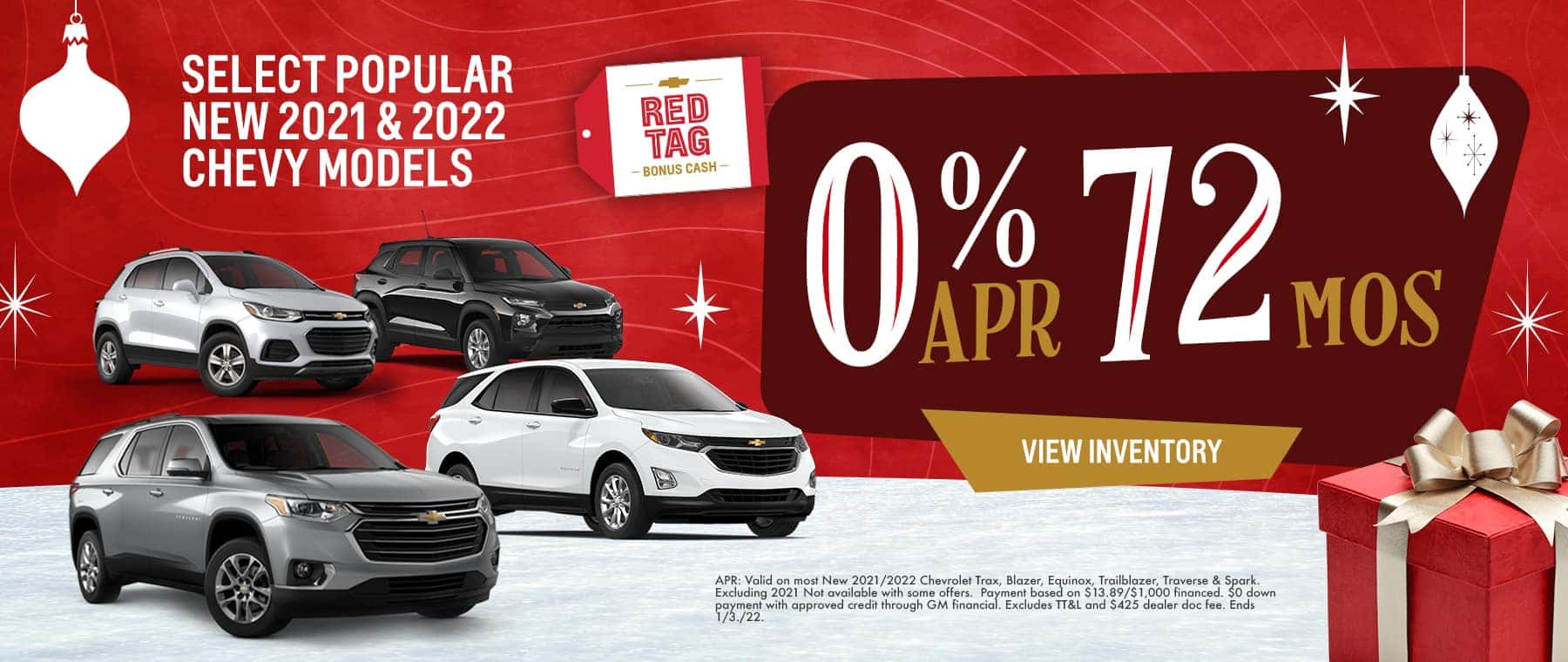 Red Tag Bonus Cash | New Chevrolet Models for Sale in Monroe, LA