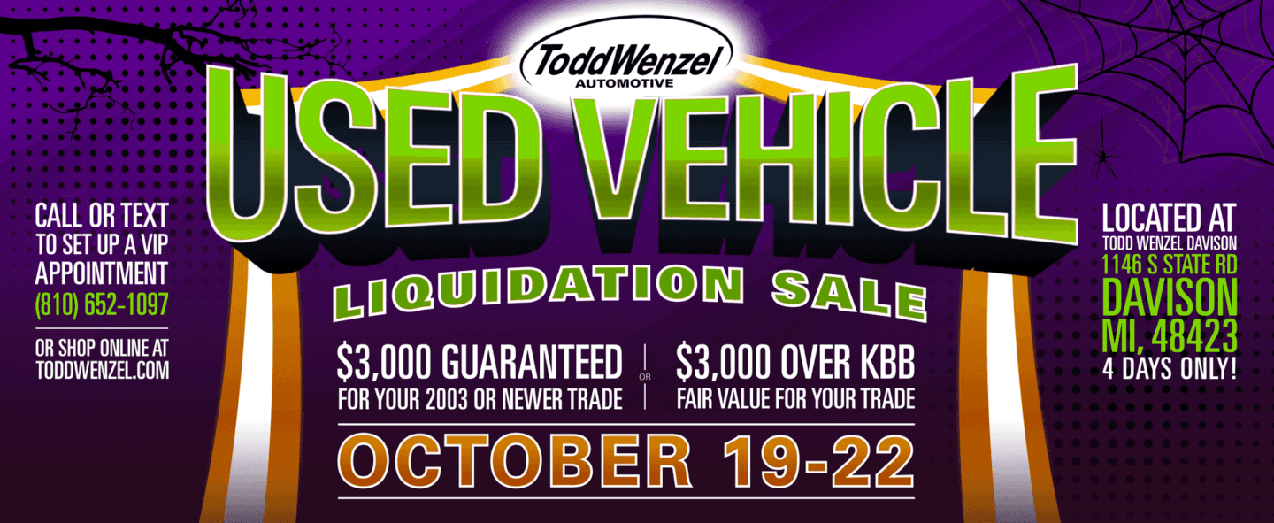 Used Car Liquidation Sale | Todd Wenzel Buick GMC of Davison